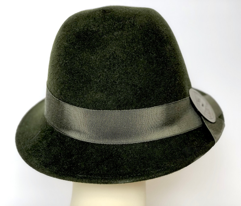 Green Felt Women's Fedora Small Brim Hat - Etsy
