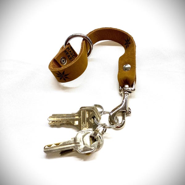 Leather Key Strap - Etsy