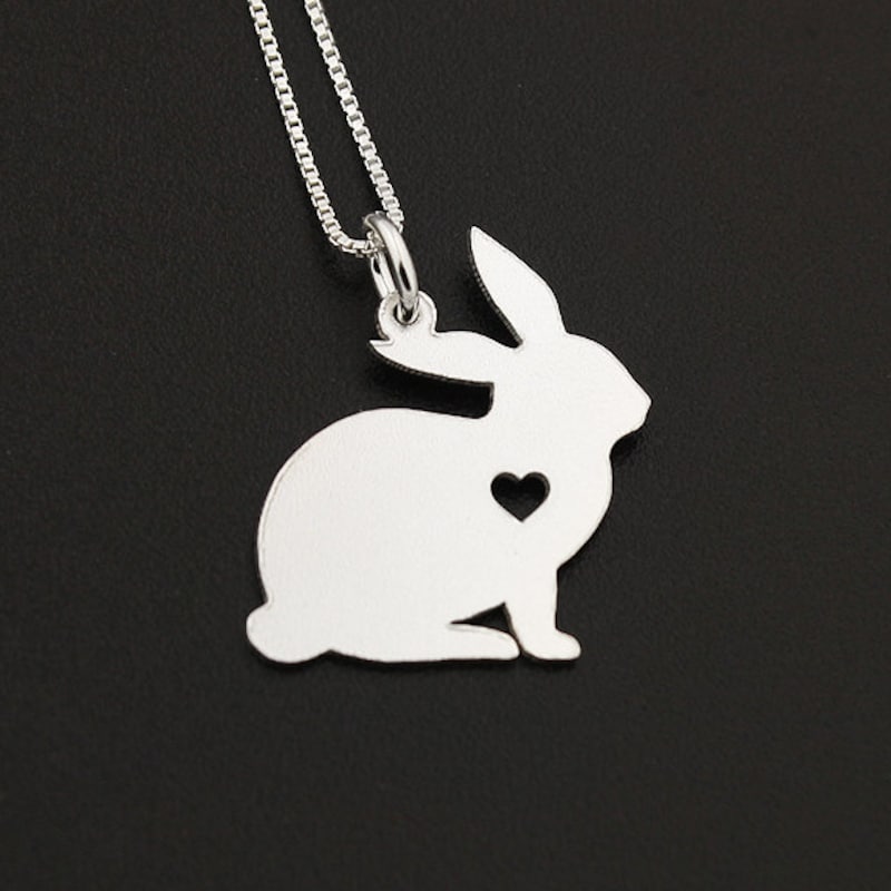 Bunny Necklace - Etsy