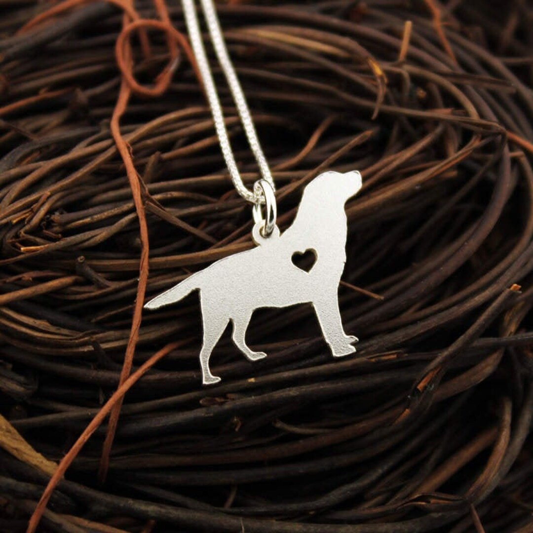 Labrador Necklace Personalized Engraveable Sterling Silver Labrador ...