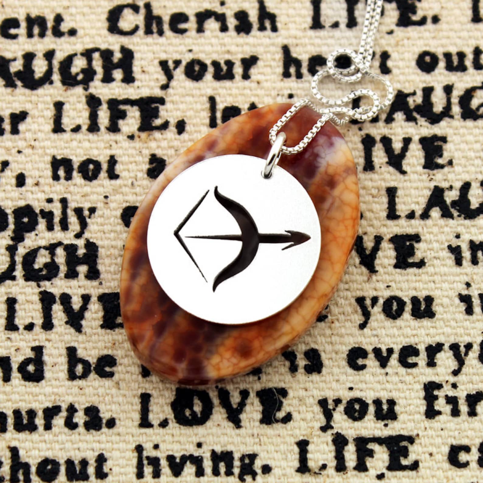 Sagittarius Necklace Astrology Zodiac Sign Jewelry Sterling Silver ...