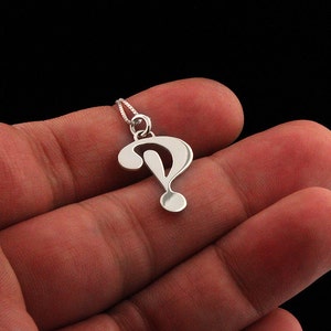 Question Mark and Exclamation Mark Necklace Sterling Silver Question ...