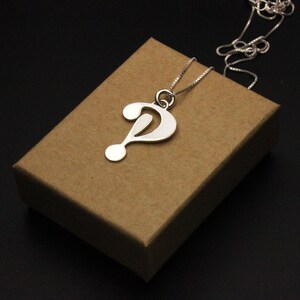 Question Mark and Exclamation Mark Necklace Sterling Silver Question ...