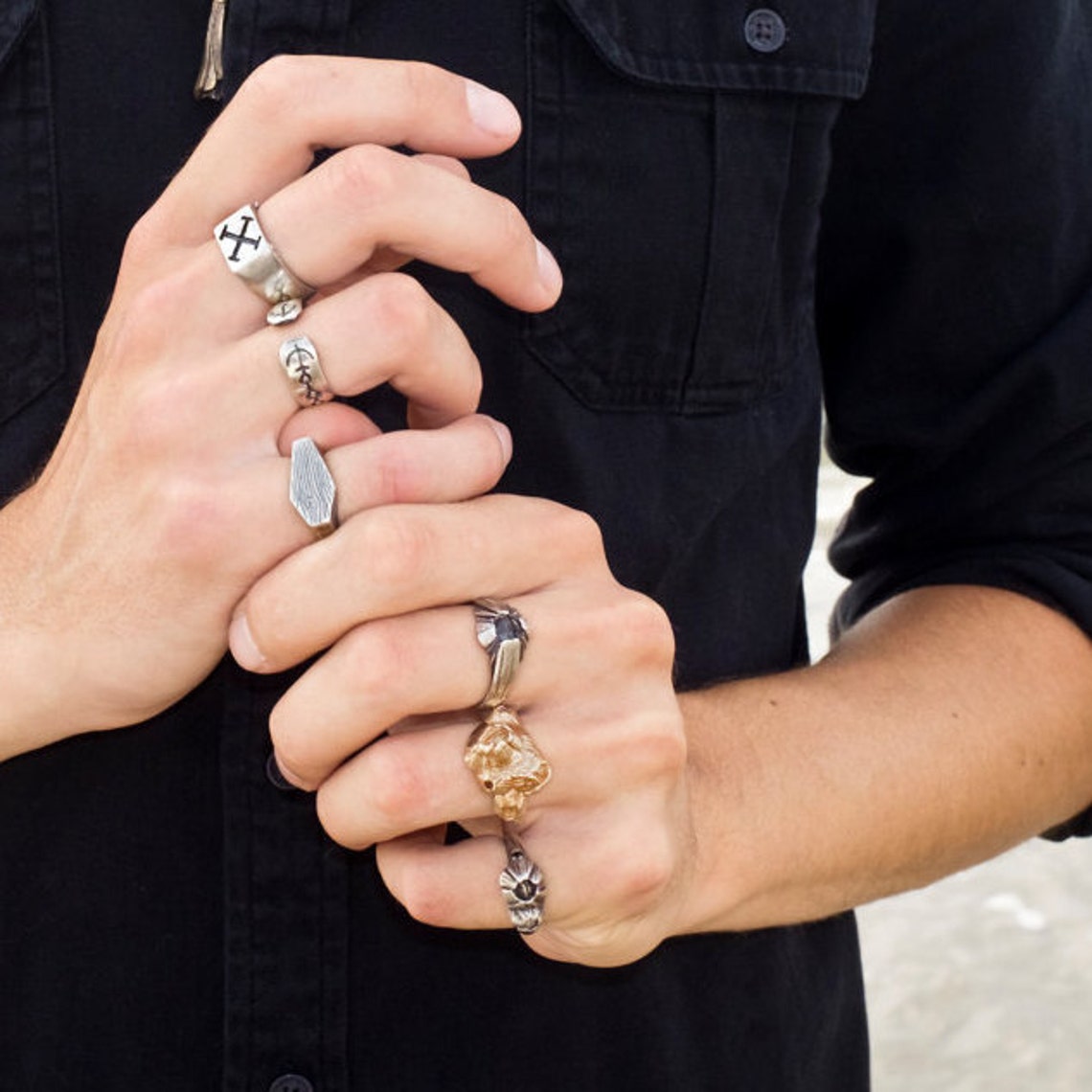 Sterling Silver Barnacle Ring Crustacea Cirripedia Five | Etsy