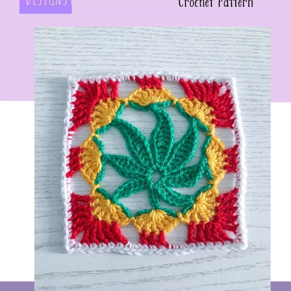 Pot Leaf Granny Square - Etsy Canada
