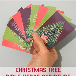 Bible Verse Scripture Printable Card Bundle 18 Cards Bible Memorization ...