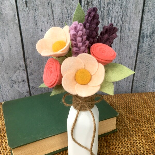 Felt Flower Bouquet - Etsy