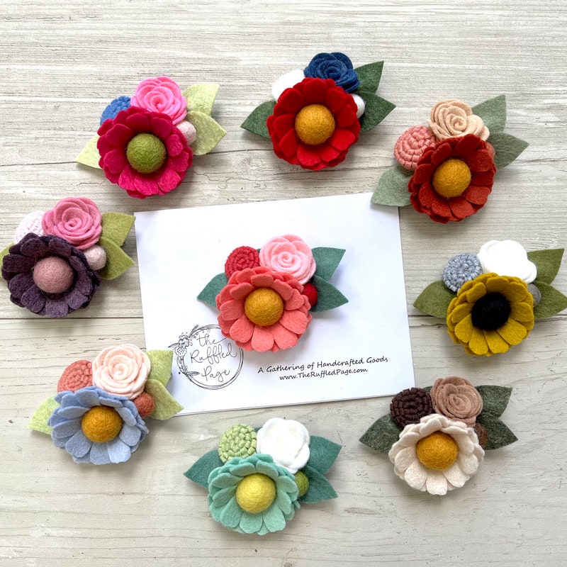 Felt Hair Clip - Etsy