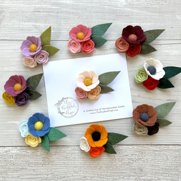 Felt Baby Rose Headband - Etsy