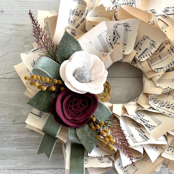 Music Wreath - Etsy