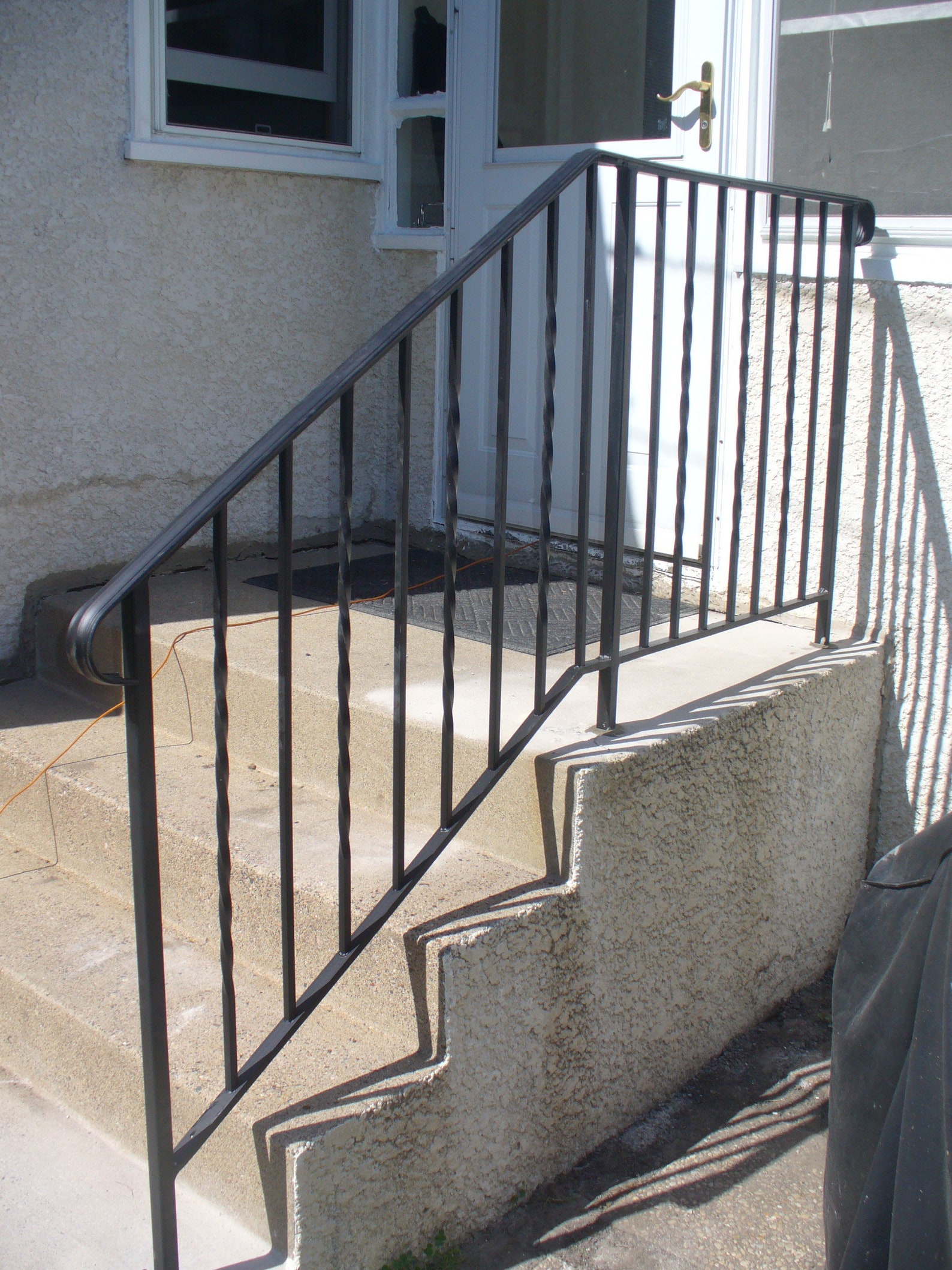 Railing for Steps With 3 Step and 2 Ft to 4 Ft. Landing Custom Made ...