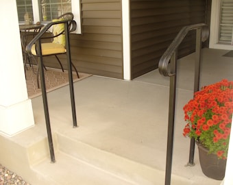 Railing for Steps With 4 Step or 5 Steps and 2 Ft to 4 Ft. Landing ...