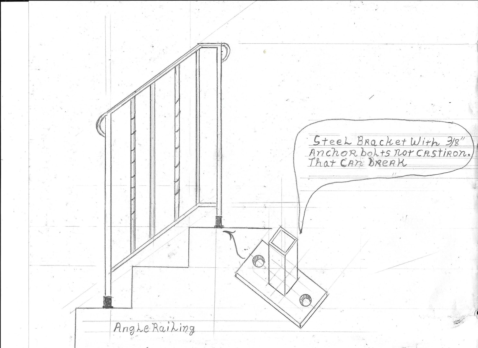 Railing for 2 Step and a Top Step. the Railing Only Go's 7 " on the Top ...
