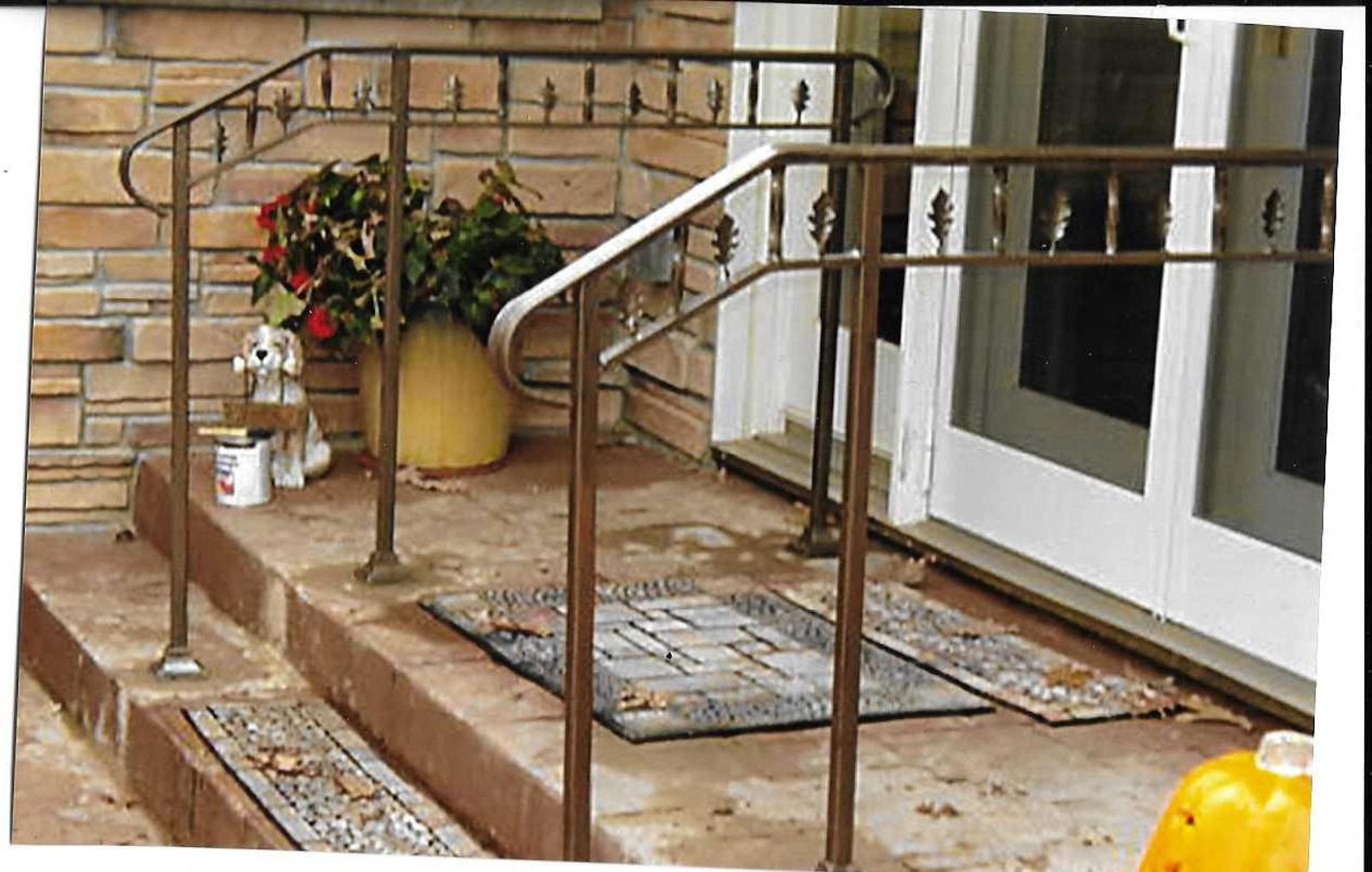 Railing for Steps, With 2 Step and a 2 Ft to 4 Ft. Landing Custom Made ...
