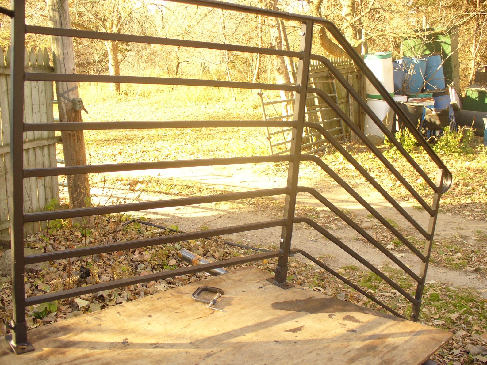 Railing for Steps With 3 Step and 2 Ft to 4 Ft. Landing & - Etsy