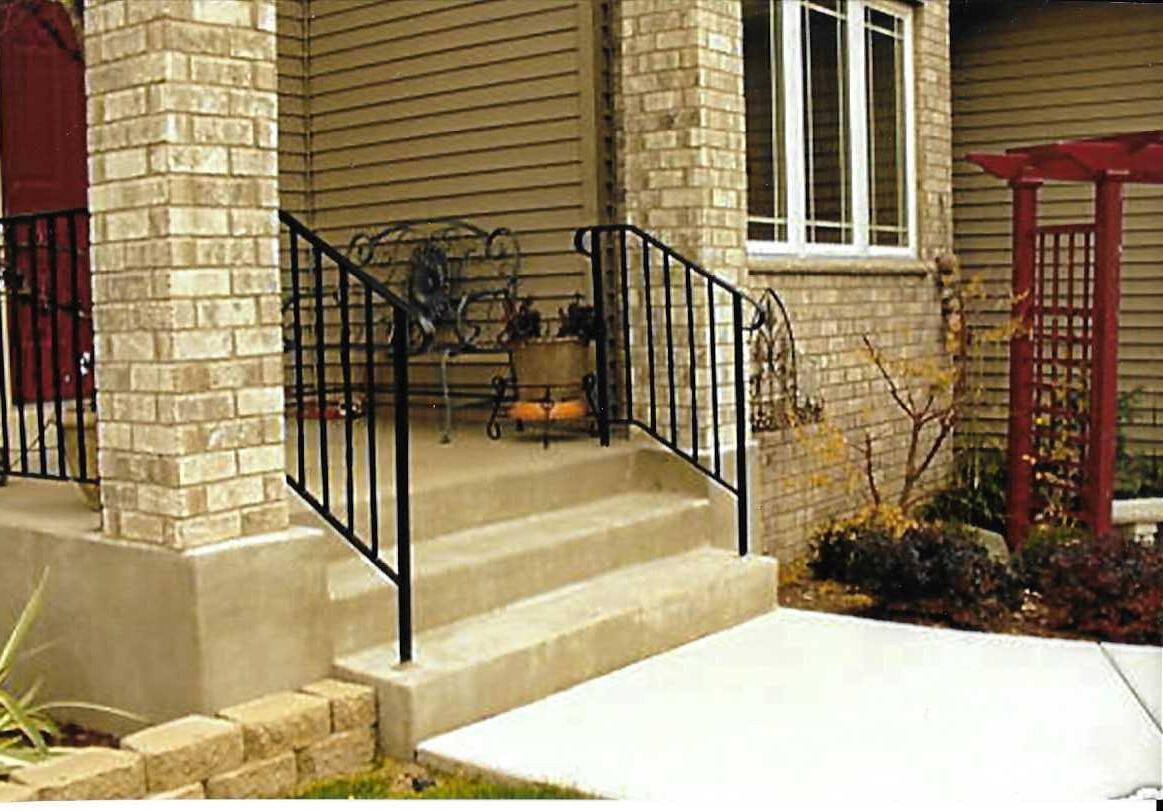 Railing for 2 Step and a Top Step. the Railing Only Go's 7 " on the Top ...