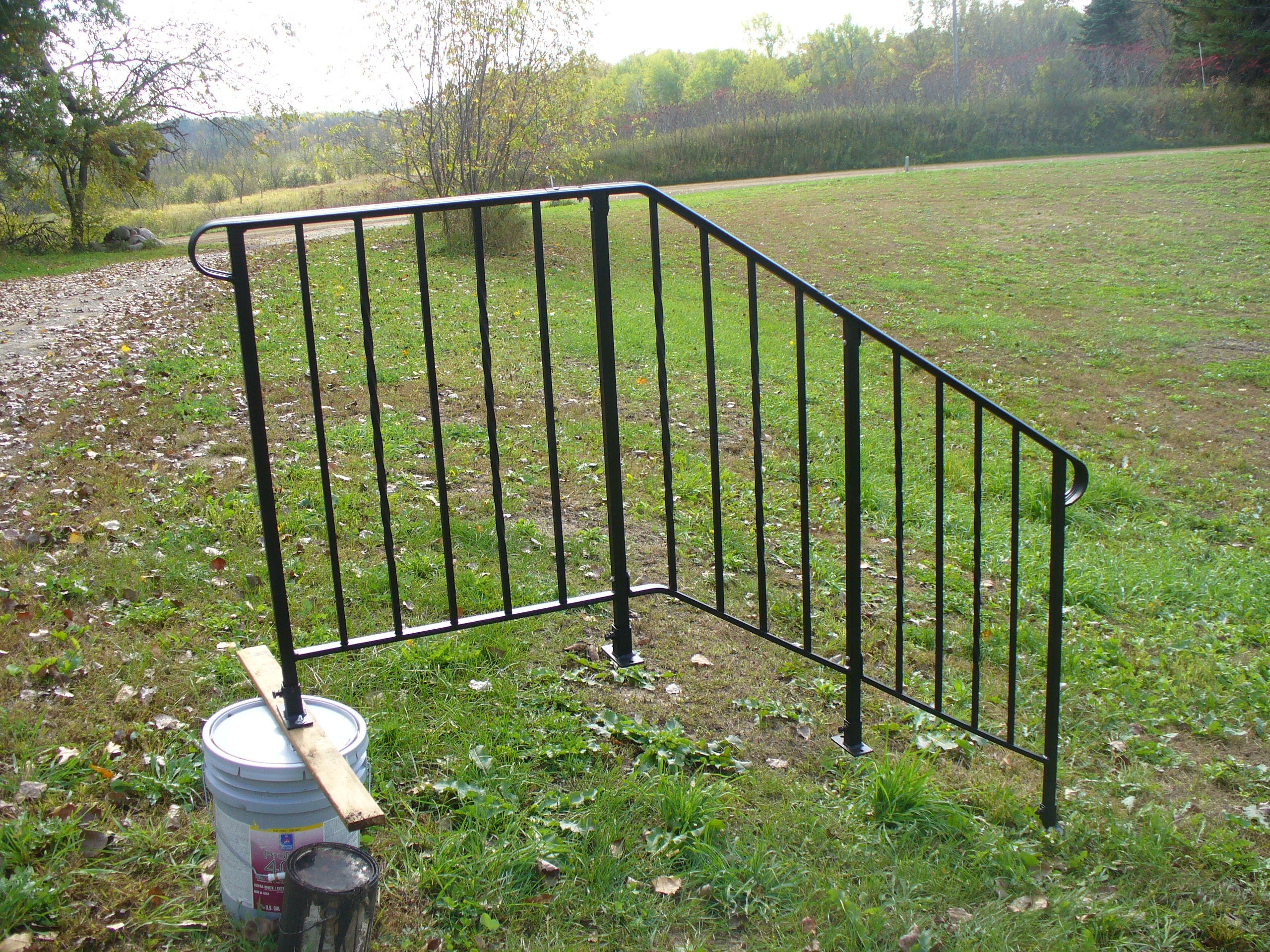 Railing for Steps With 4 Step or 5 Steps and 2 Ft to 4 Ft. Landing ...