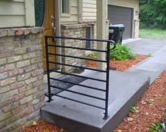 Railing for Steps With 3 Step and 2 Ft to 4 Ft. Landing Custom Made ...