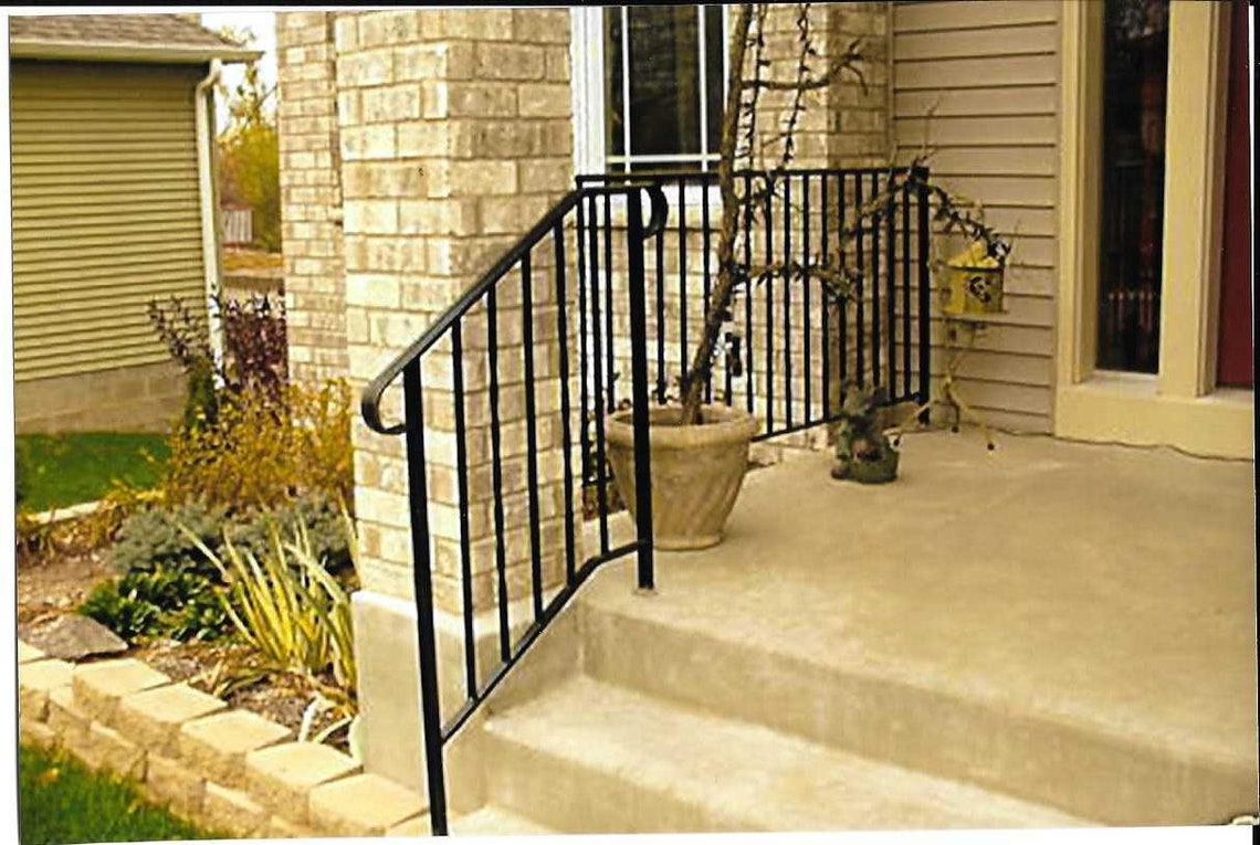 Railing for 2 Step and a Top Step. the Railing Only Go's 7 " on the Top ...