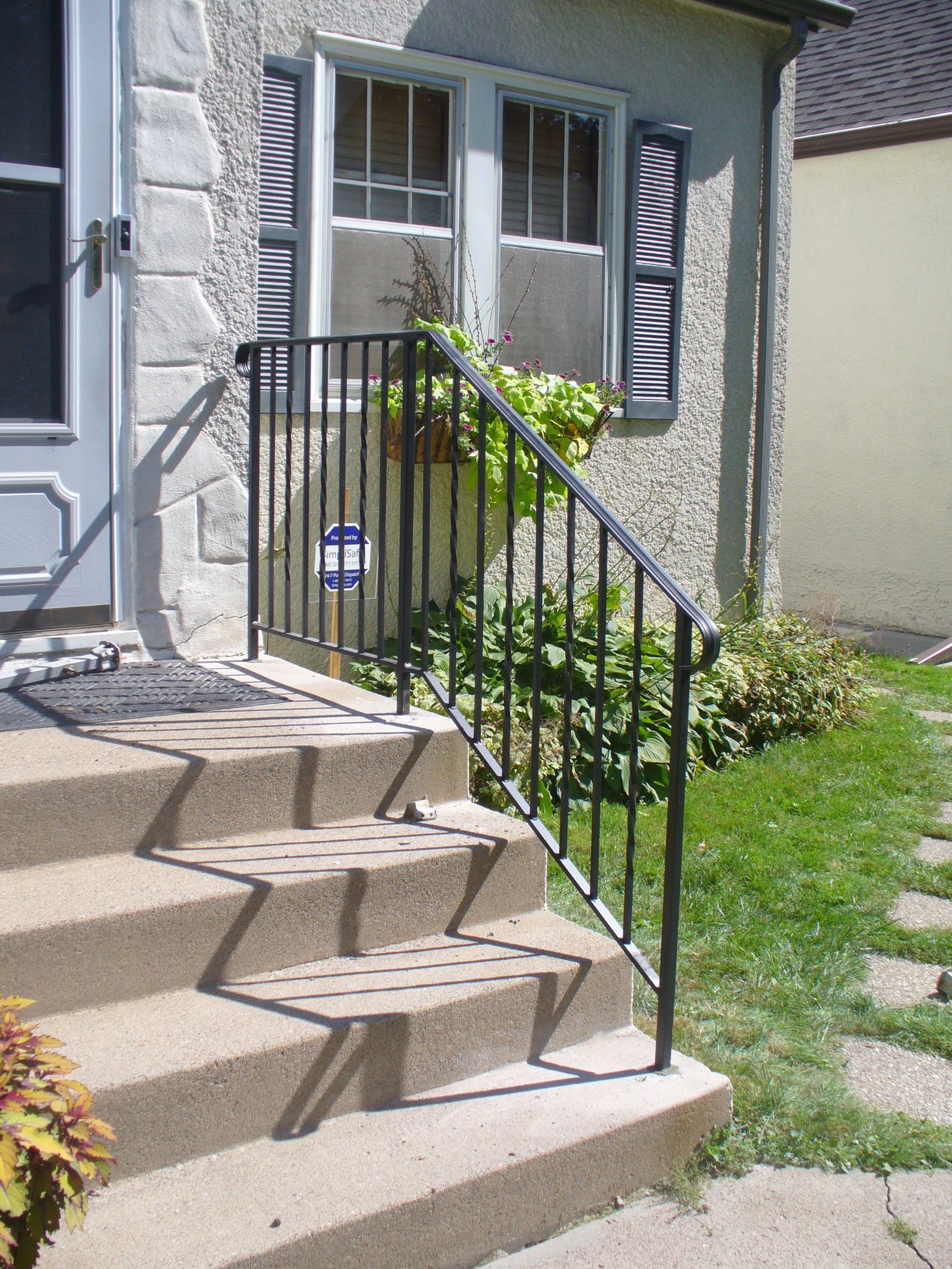 Railing for Steps With 3 Step and 2 Ft to 4 Ft. Landing Custom Made ...