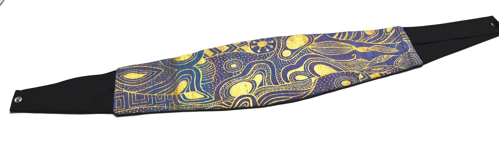 Purple Gold and Olive Silk Reversible Stretch Obi Belt - Etsy