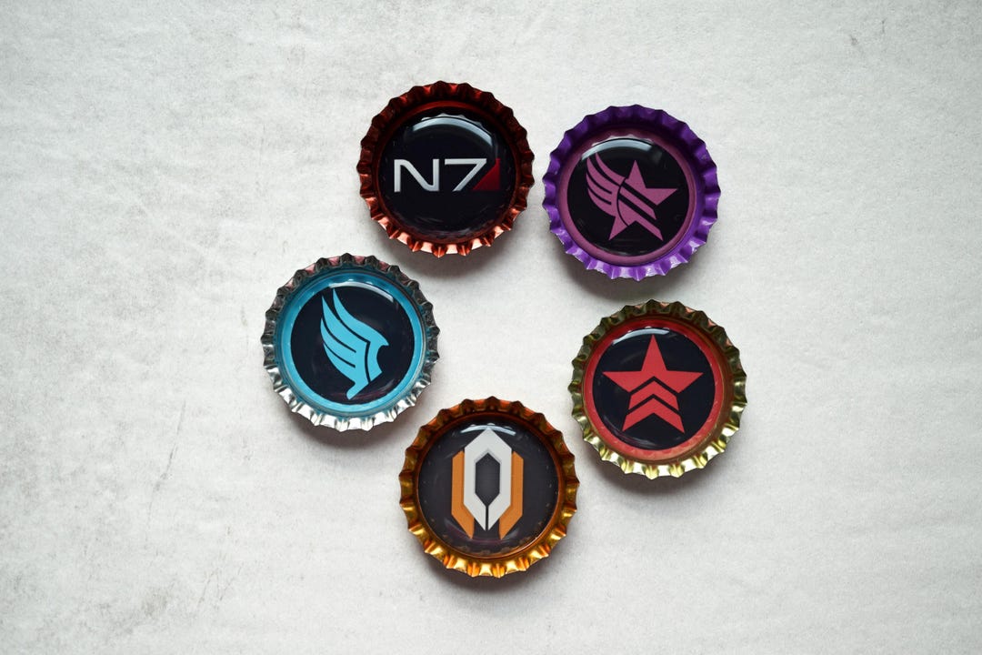 Mass Effect Symbol Magnet • Paragon, Renegade, Paragade, Cerberus ...