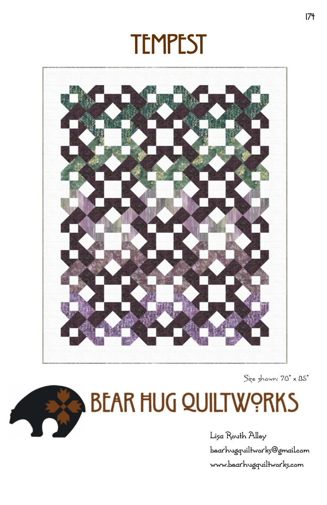 Tempest Quilt Pattern - Etsy