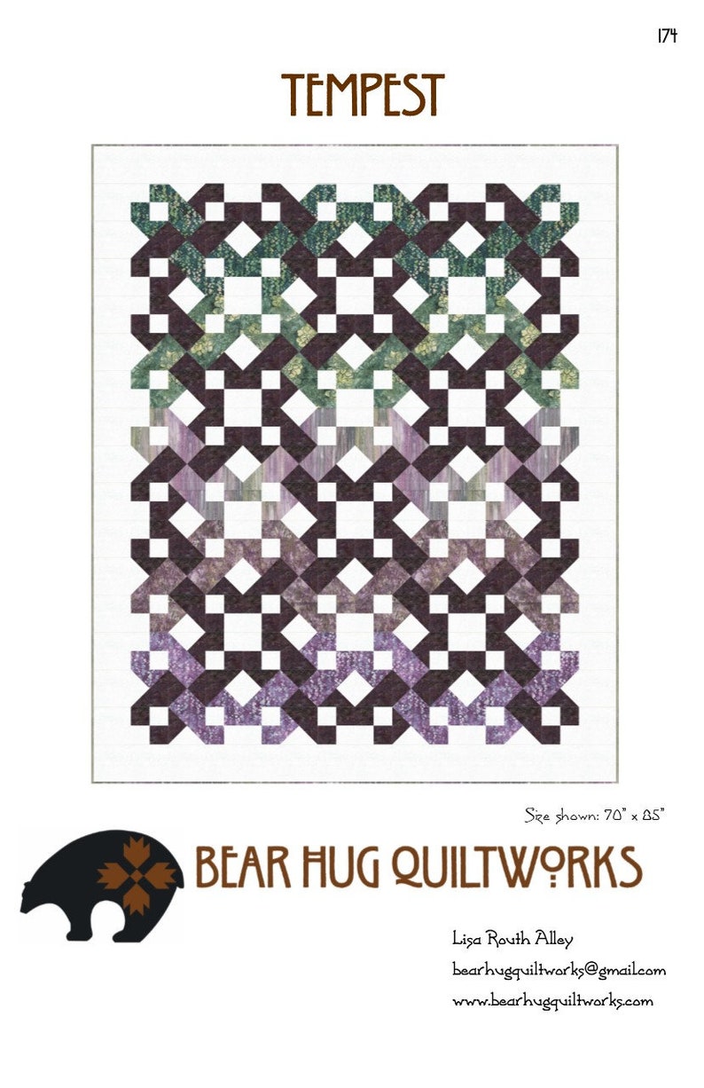 Tempest Quilt Pattern - Etsy