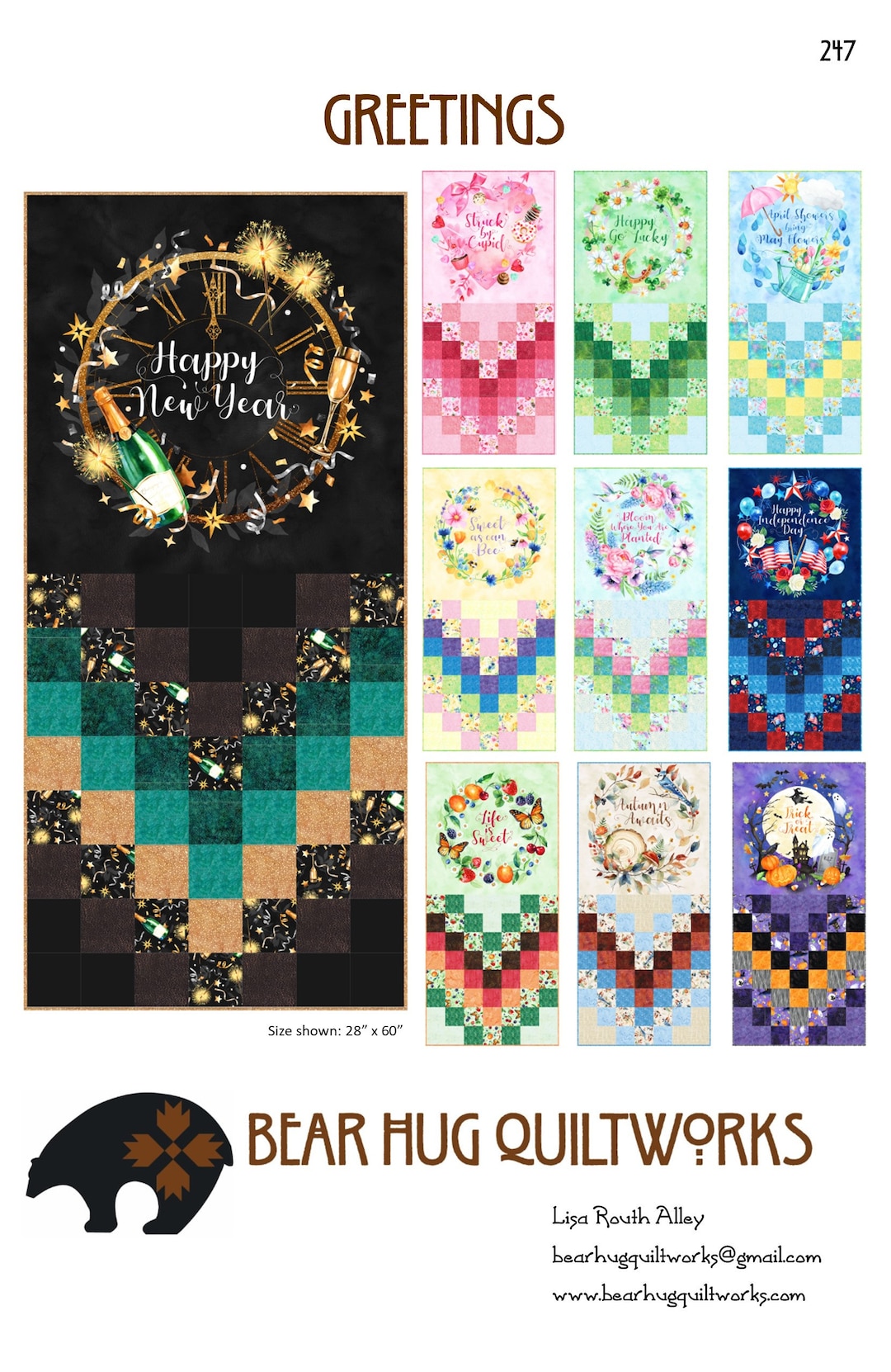 Greetings Door Quilt Pattern - Etsy