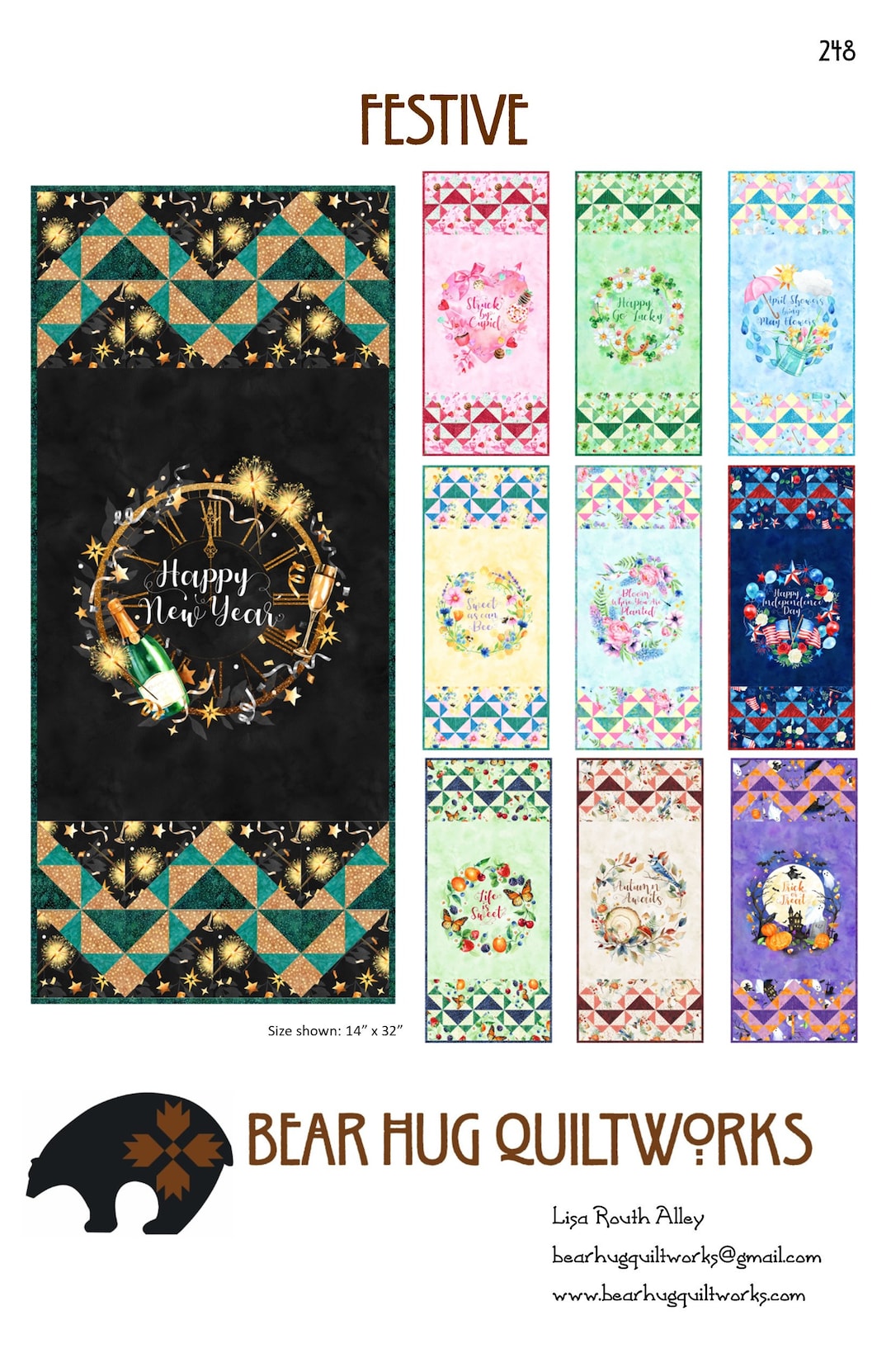 Festive Table Runner Pattern - Etsy