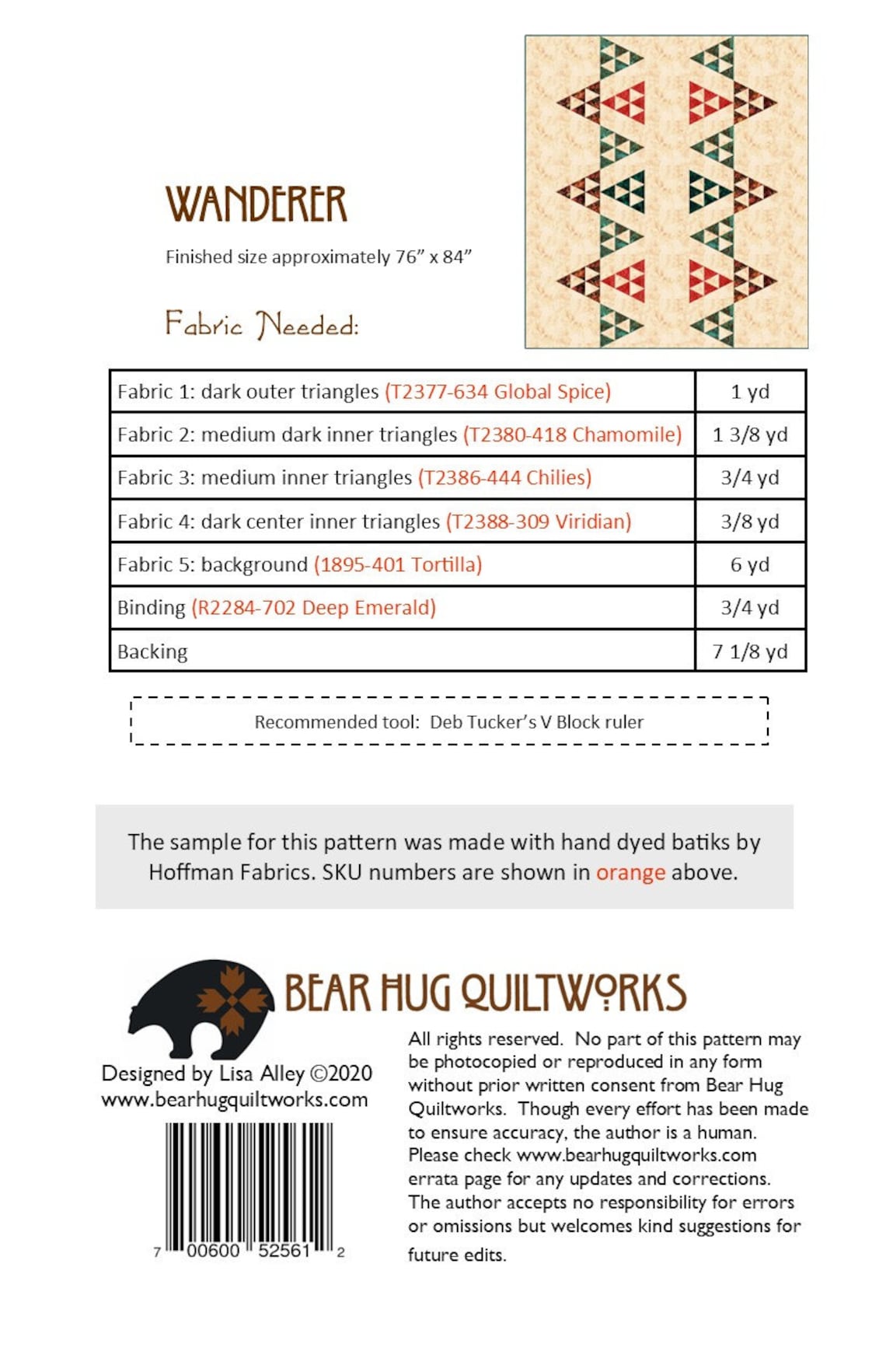 Wanderer Quilt Pattern - Etsy