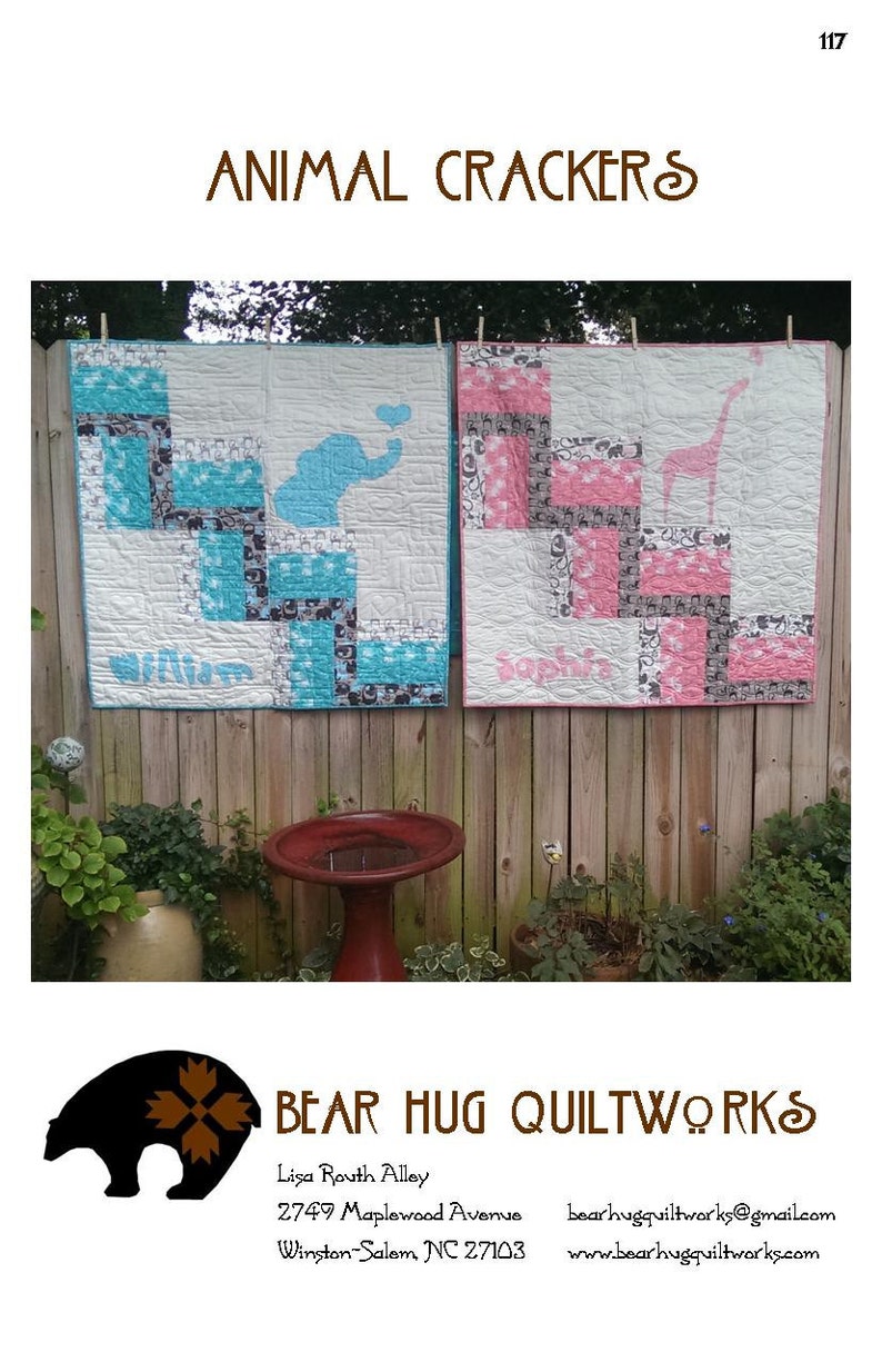 Animal Crackers Baby Quilt Pattern - Etsy