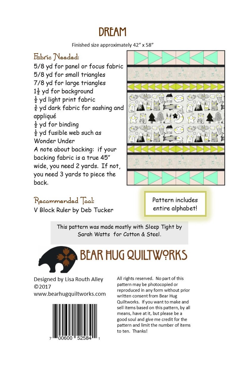 Dream Baby Quilt Pattern - Etsy