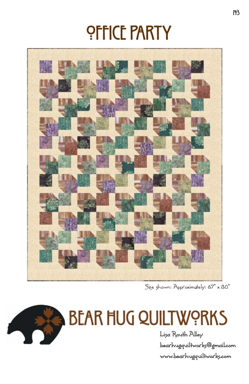 Office Party Quilt Pattern - Etsy