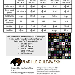 Swatch Quilt Pattern | Etsy