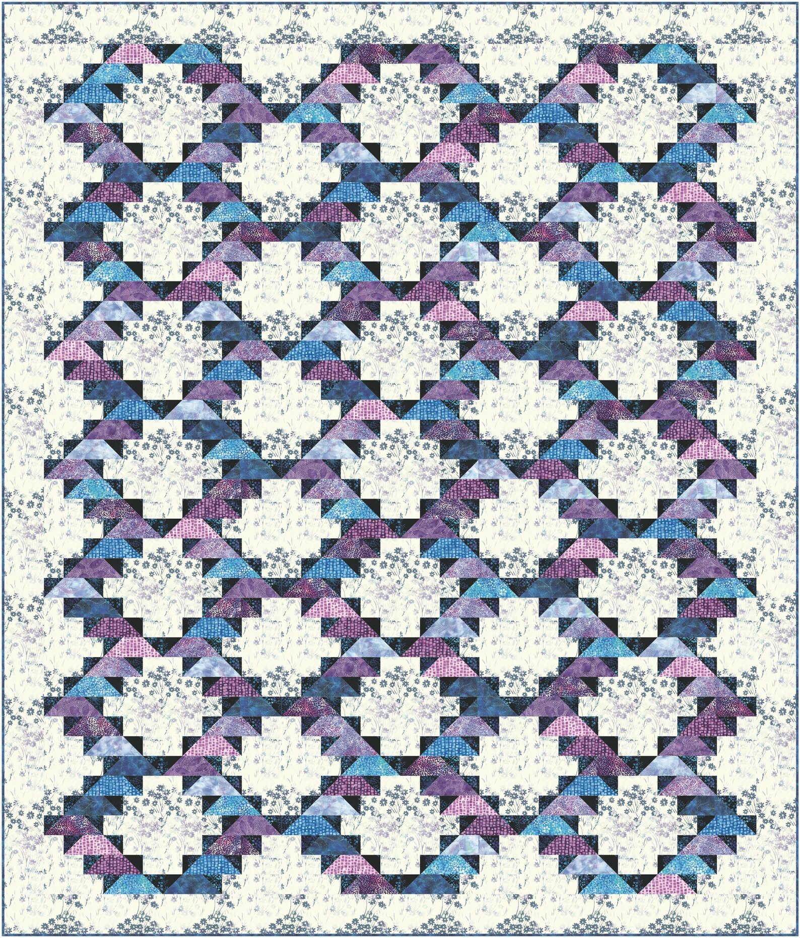 Falling Water Quilt Pattern - Etsy