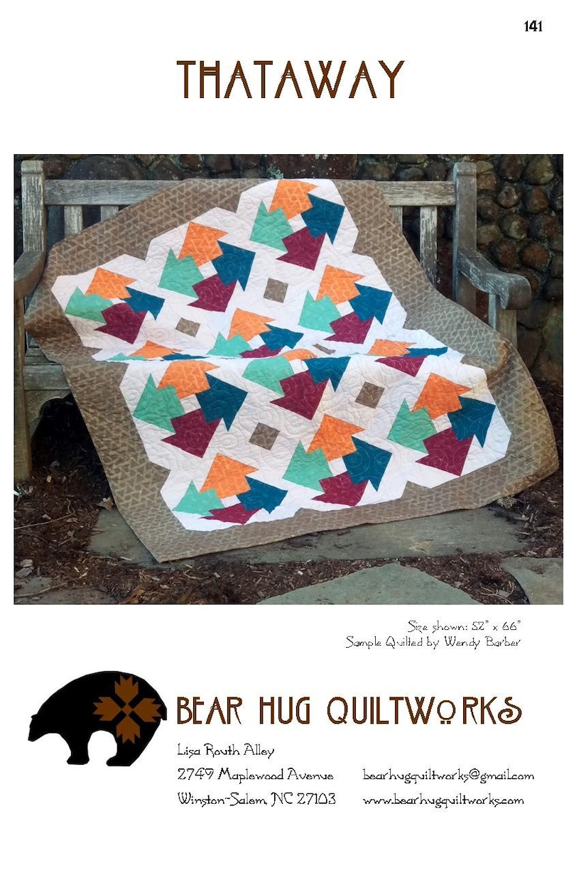 Thataway Quilt Pattern - Etsy