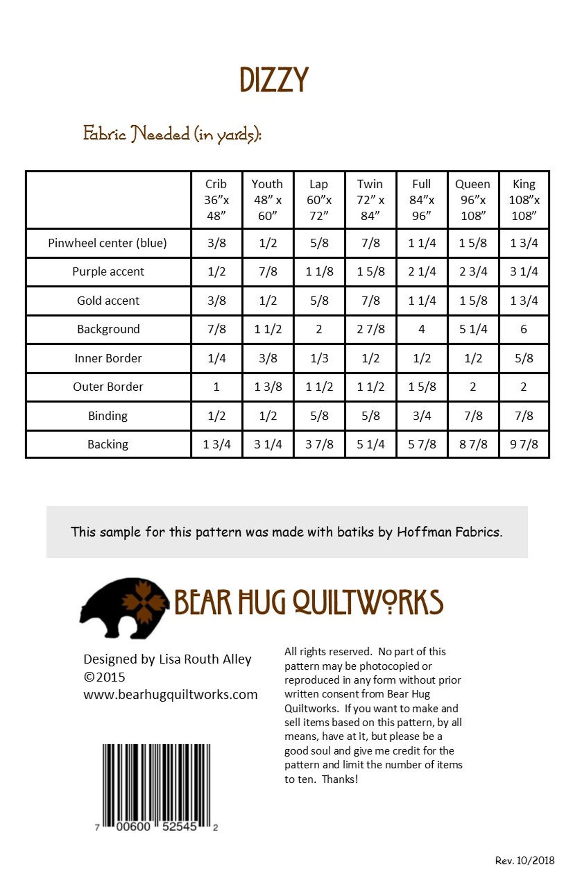 Dizzy Quilt Pattern - Etsy