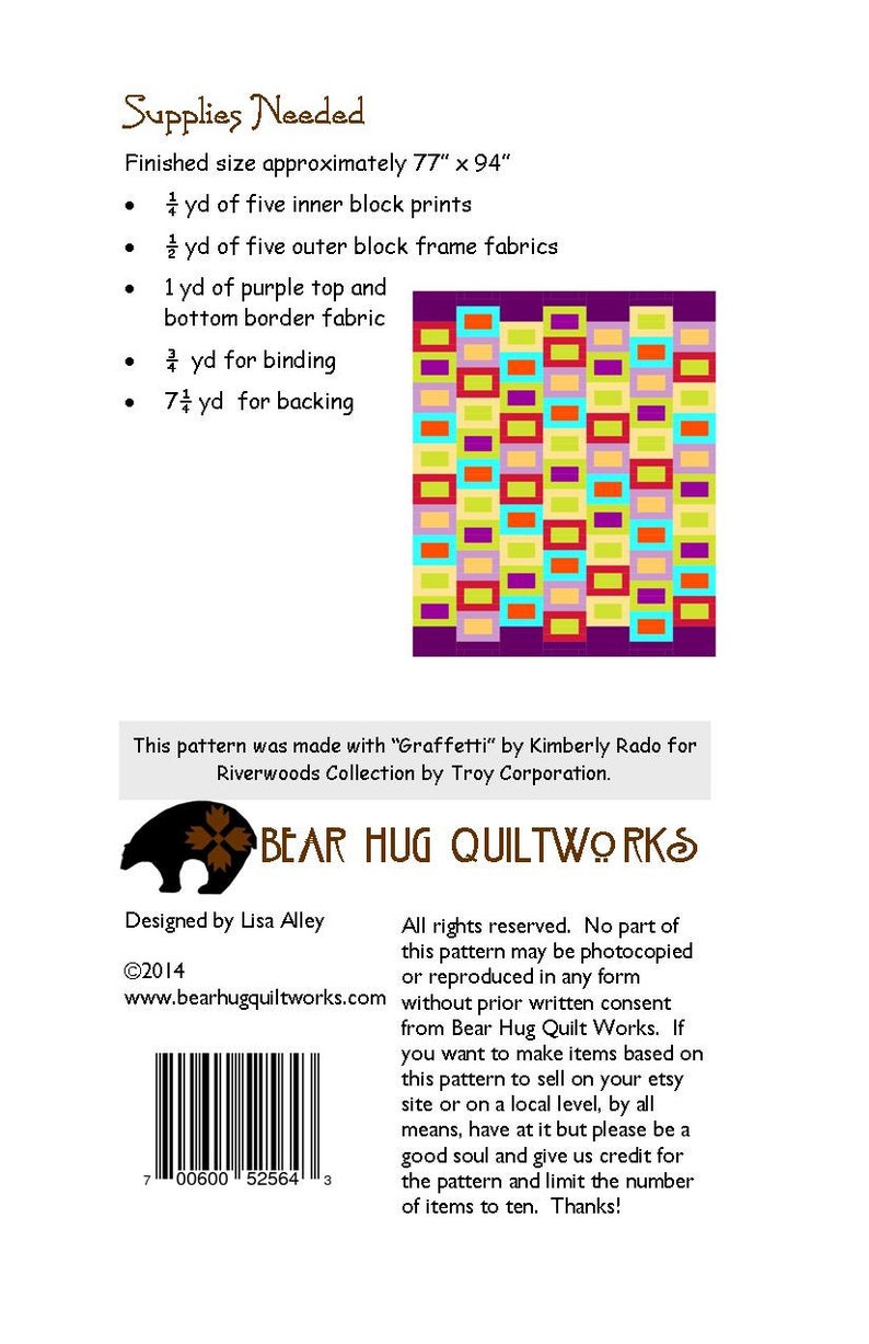 Postcards Quilt Pattern | Etsy