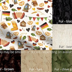 GERMANY Minky Blanket or Lovey German Baby Blanket Minky and Faux Fur ...