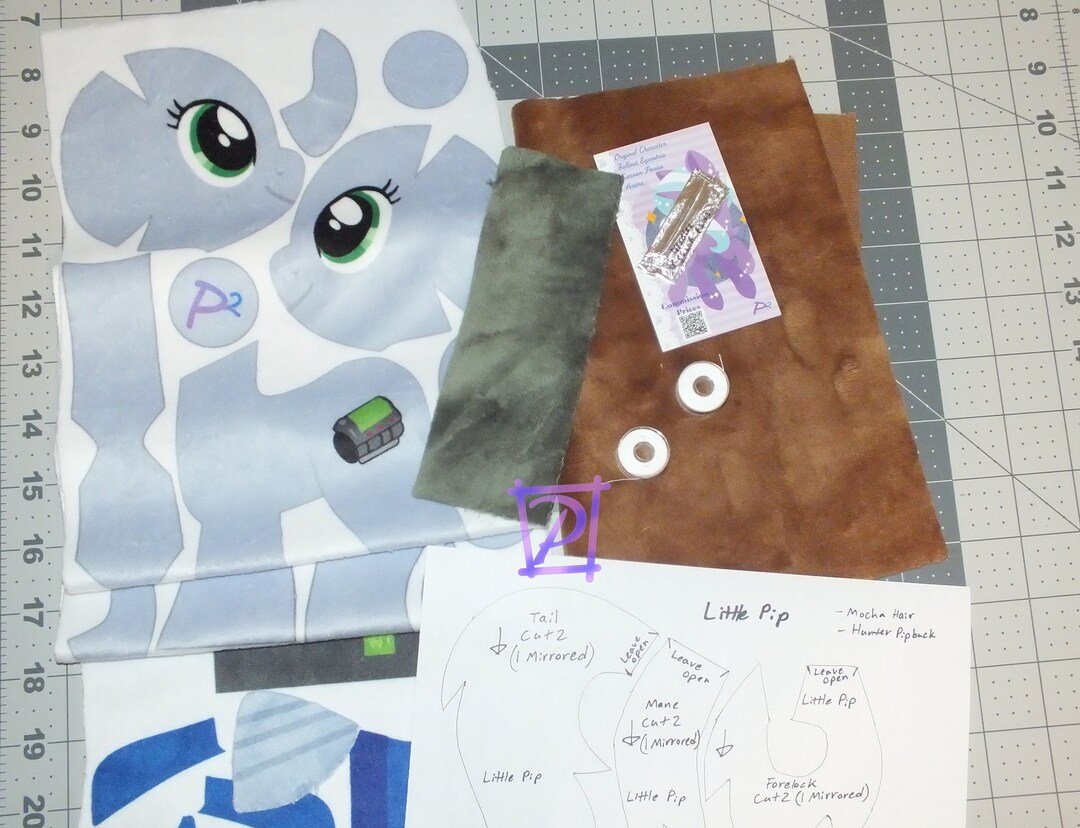 Little Pip Plush Kit: Fallout Equestria MLP Craft (printed Minky) - Etsy