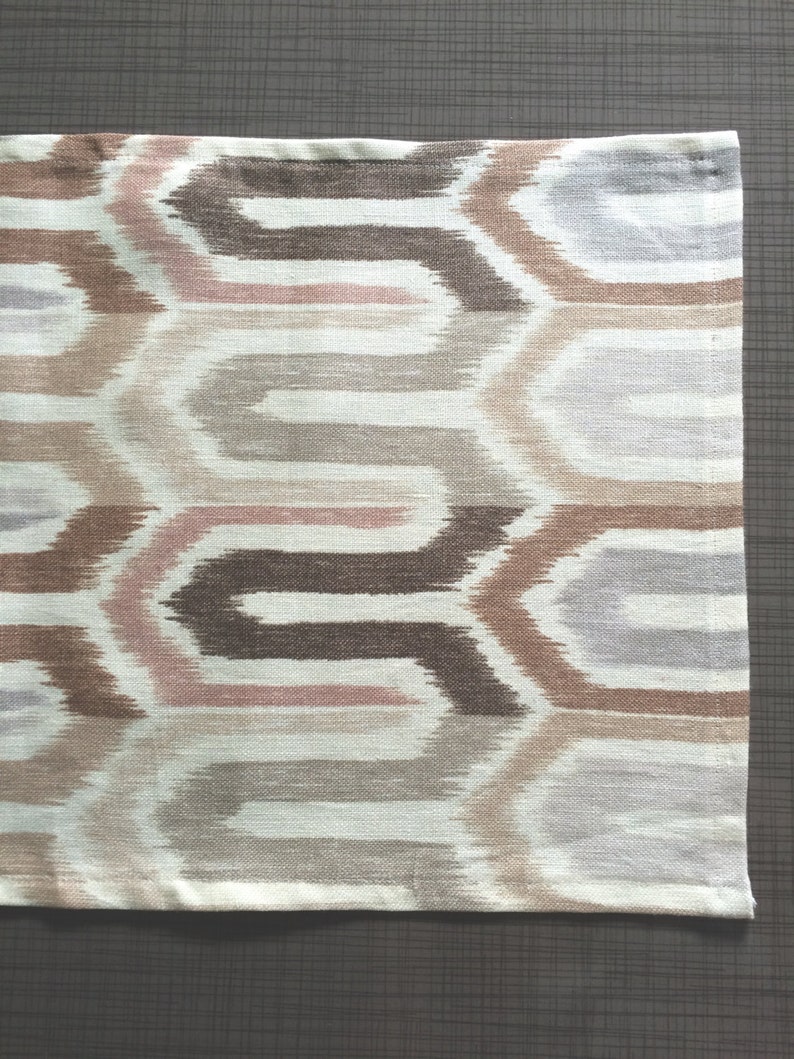 Linen Ikat Table Runner 12.5x42.5 Tribal Inspired Desert - Etsy