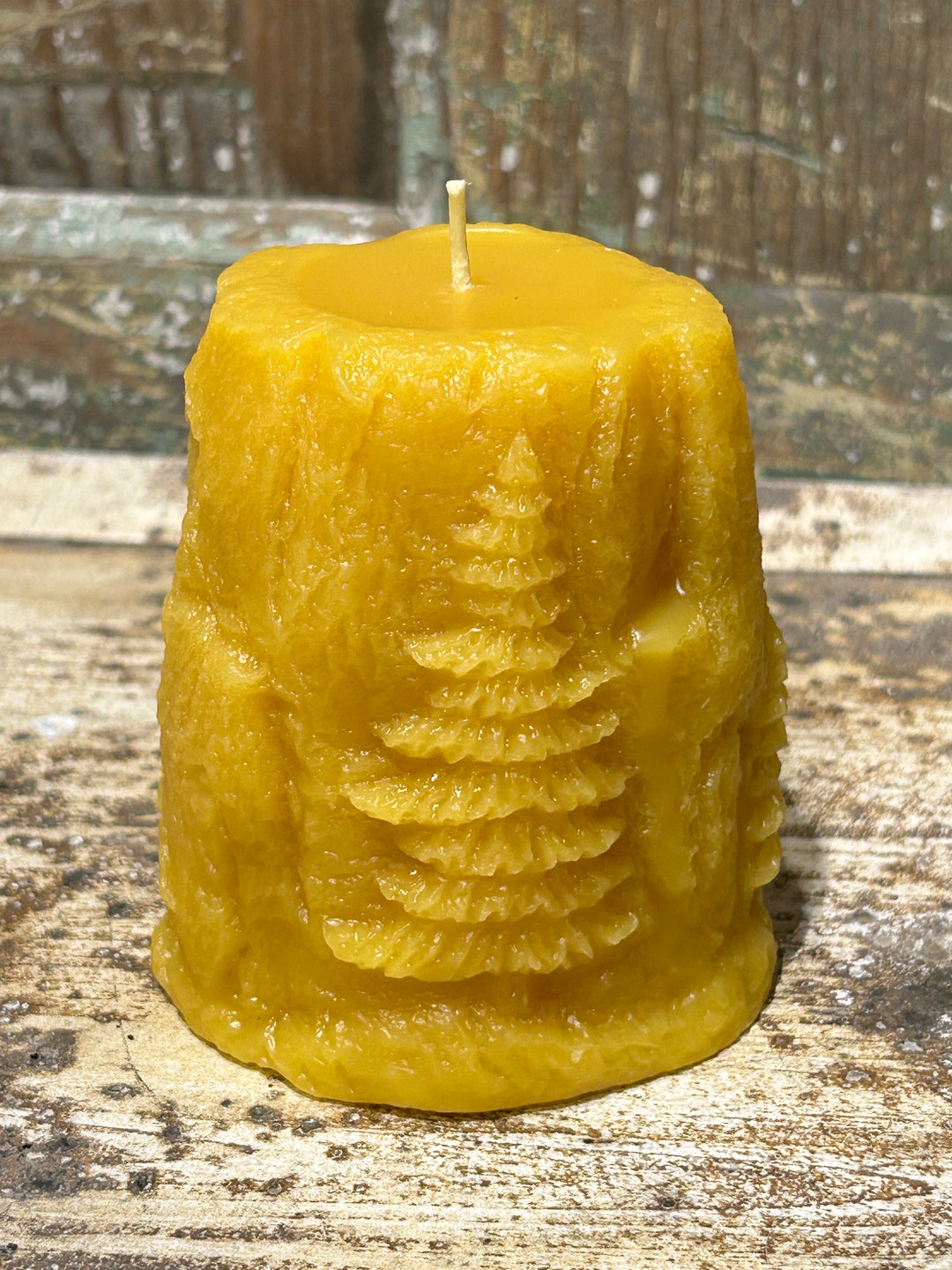 Stone Mountain Beeswax Pillar Candle Pure Beeswax From Beekeepers Hives ...