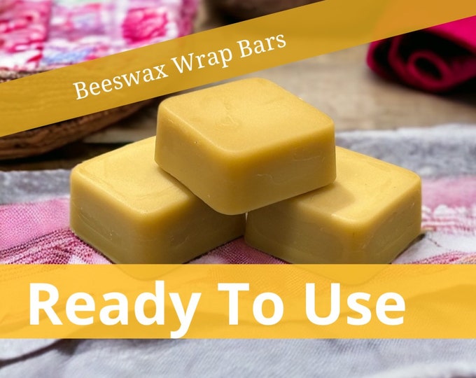 Set of 2 Medium Sized Beeswax Food Wrap, Sandwich Wraps in Organic ...