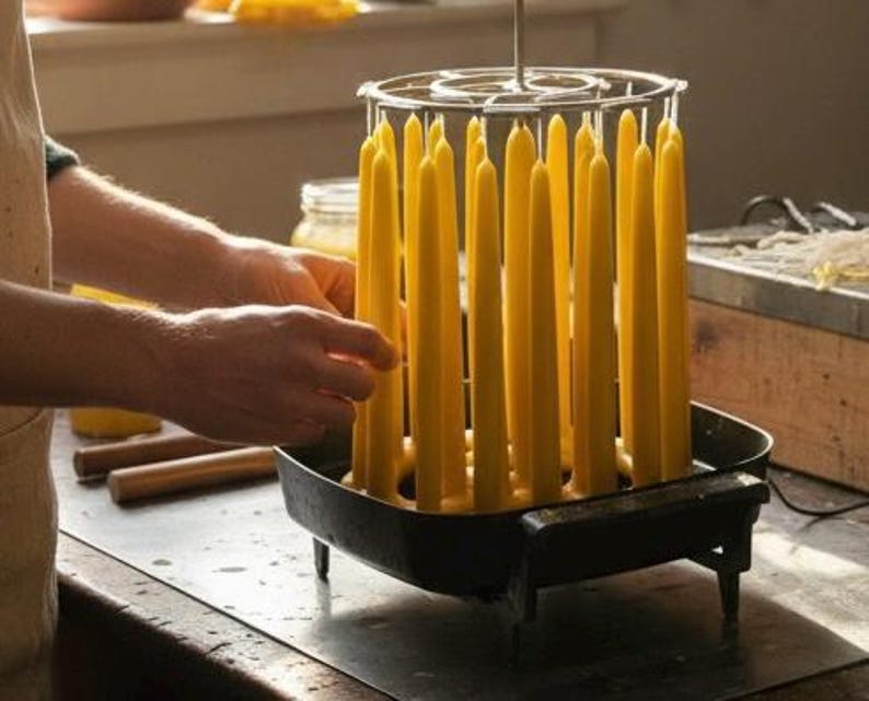 Candle Dipping Carousel for Taper Candles – Aluminum Candle Dipping ...