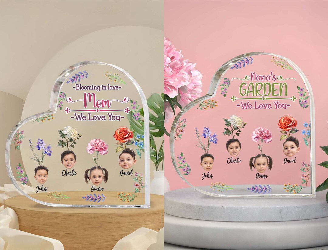 Waldo Custom Birth Month Flowers, First Mom Now Grandma Sign ...