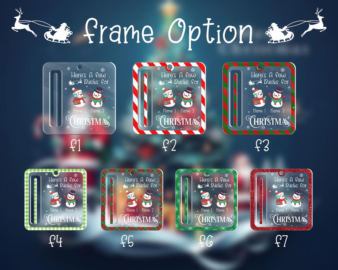 Custom Cute Money Holder Christmas Ornament, Here’s A Few Bucks for ...