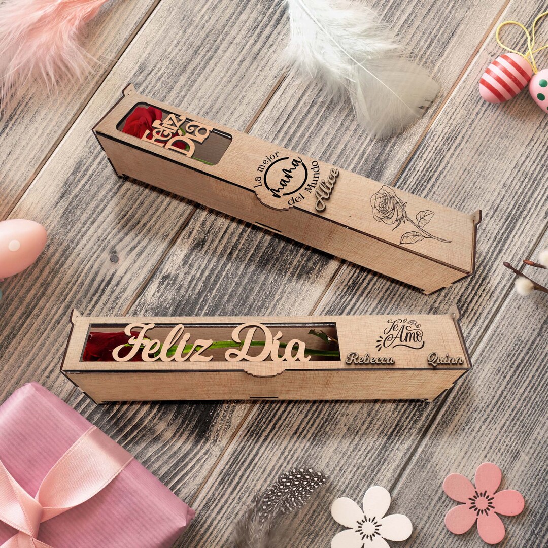 Waldo | Wooden Flower Box, Forever Rose, Wood Rose Box, Valentine Rose ...