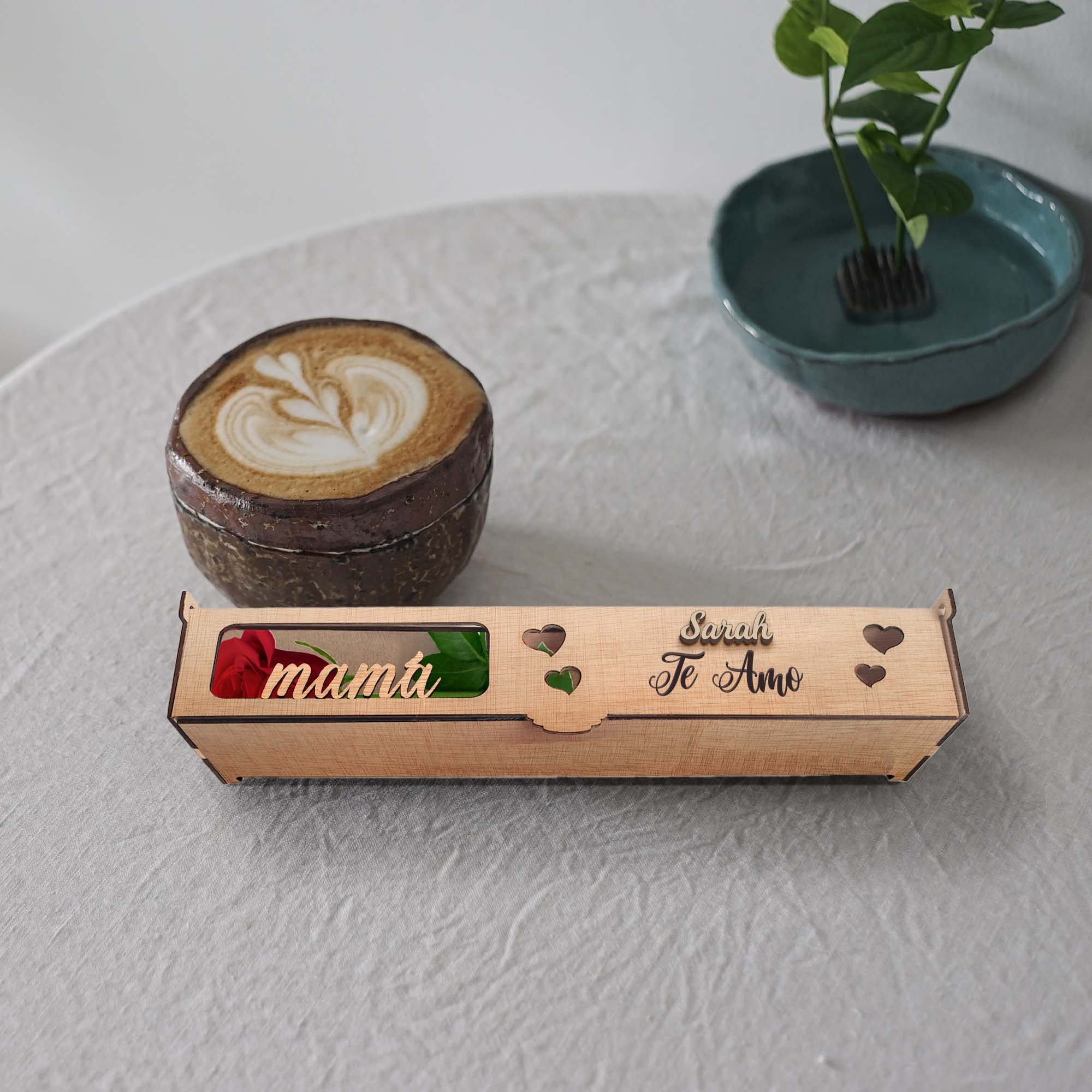 Waldo Wooden Flower Box, Forever Rose, Wood Rose Box, Valentine Rose ...