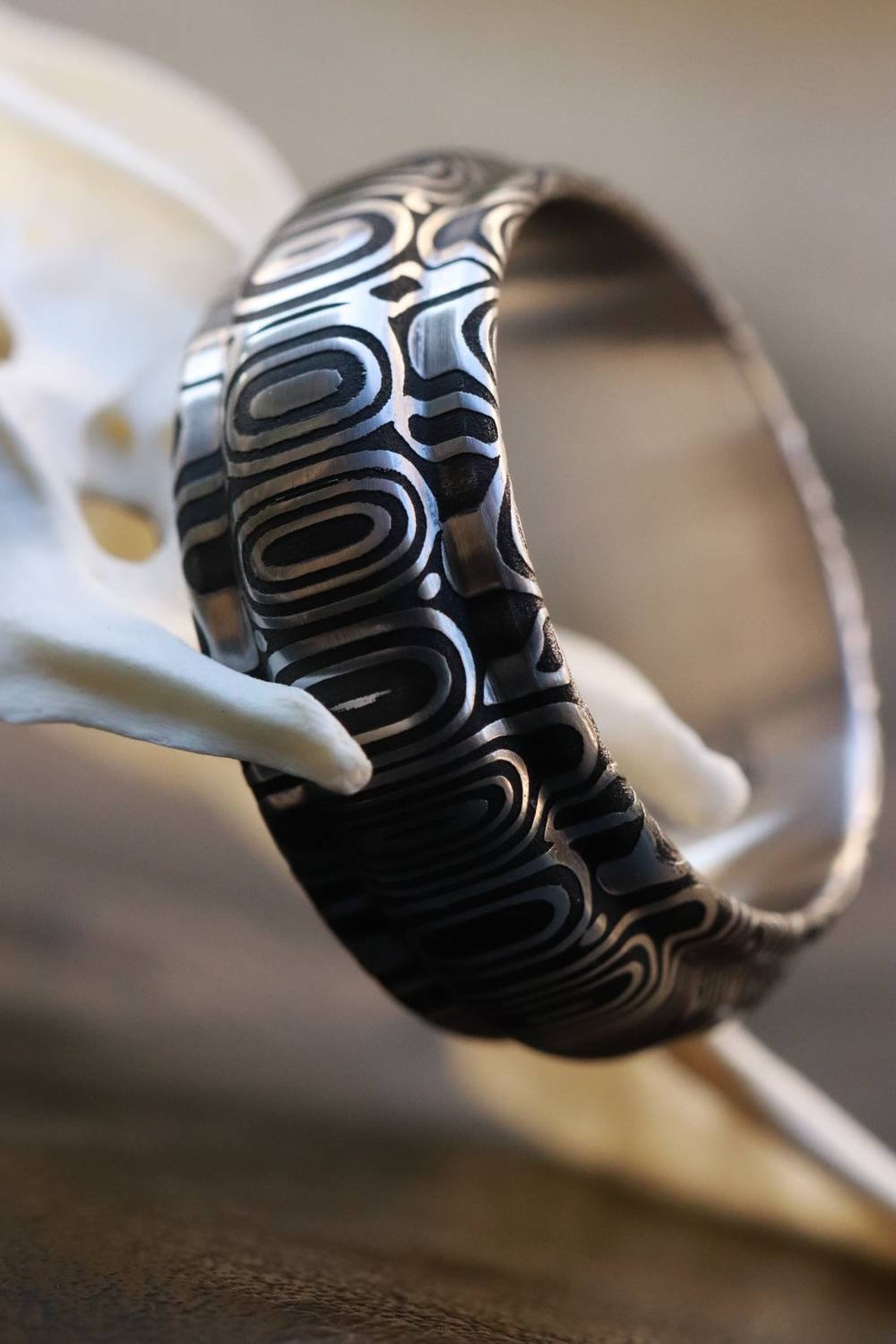 Stainles Damascus, Mens Rings, Wedding Band, Damascus Steel Ring ...